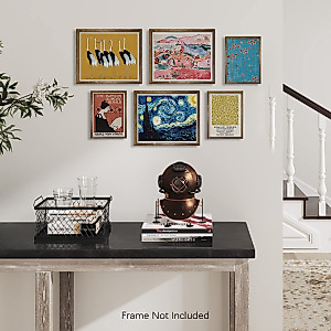 Eclectic Decor Wall Art Prints - Van Gogh Klimt Painting - Maximalist Room Decor - Modern Contemporary Museum Pictures - Abstract Minimalist for Bedroom, Living Room - Aesthetic Aura Posters