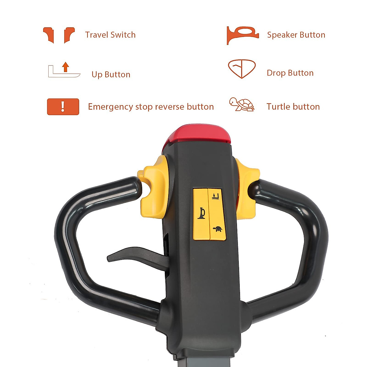 Xilin Electric Powered Pallet Jack 3300lbs Capacity Lithium Battery Mini Type Walkie Pallet Truck 48"x27" Fork Size 2PCs