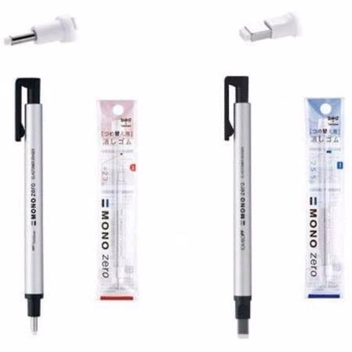 MONO Zero Eraser, Silver Round