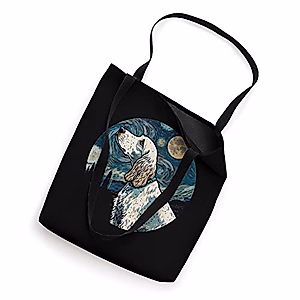 English Setter Starry Night Painting Dog Mom Dad Tote Bag