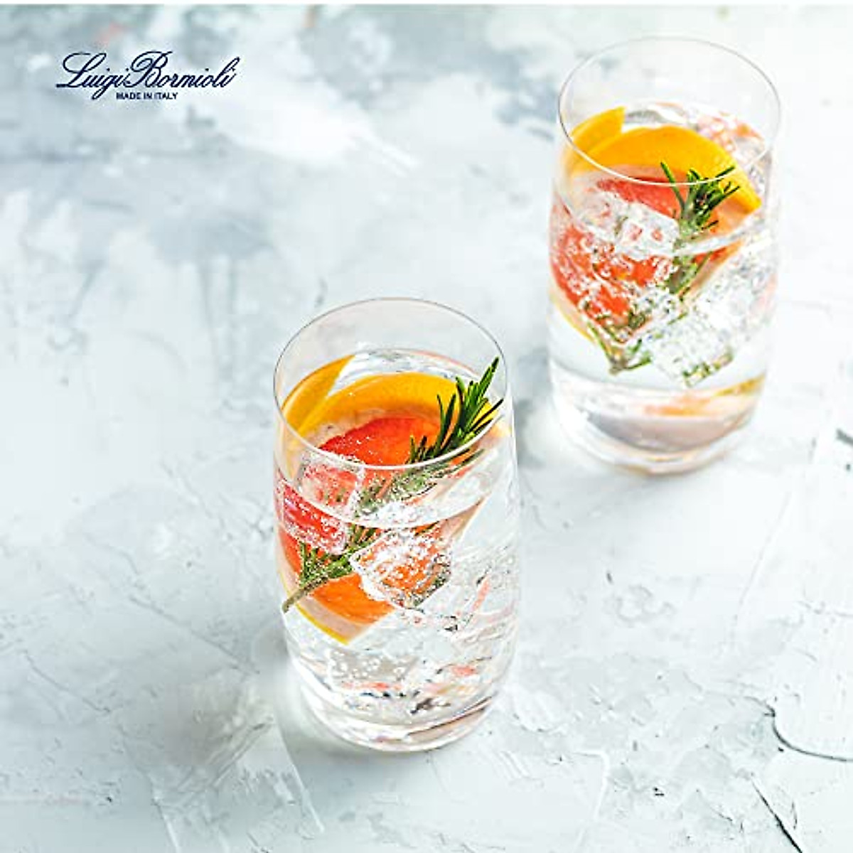 Luigi Bormioli Crescendo 20-Ounce Tumblers, Set Of 4, Crystal SON-hyx Glass, Made In Italy.