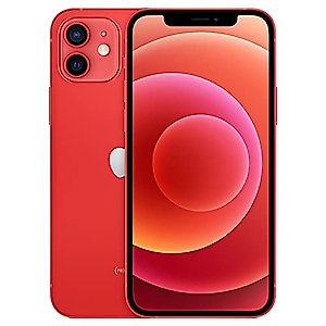 Apple iPhone 12, 64GB, (Product)Red - Fully Unlocked (Renewed)
