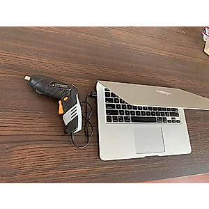 XUEPENG Electric Cordless Screwdriver, 4.2V Rechargeable Screwdriver Set w/Battery Li-ion, Electric Power Screwdriver w/2 Adjustable Positions & LED Lights for DIY Assembly Screw Driving,