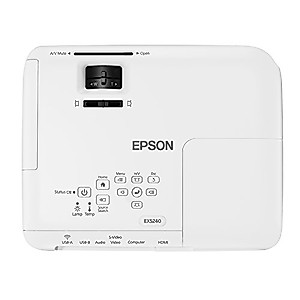 Epson EX5240, XGA, 3200 Lumens Color Brightness, 3200 Lumens White Brightness, 3LCD Projector