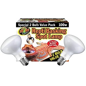 DBDPet 's Bundle with Zoomed Repti Basking Spot 100w Reptile Heat Lamp [Value 2 Pack] & Includes Attached Pro-Tip & Safety Guide - Do Not Get Reptile Heat Lights Wet When Hot!