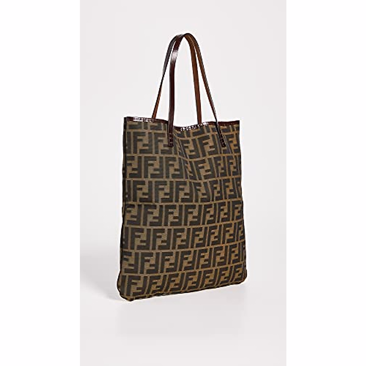 FENDI Women's Pre-Loved Tote, Zucca, Brown, One Size