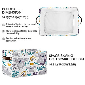 xigua Cute Koala Bears Storage Bin for Toy Storage Basket Dirty Clothes Sundries Office Home Closet Organizer Shelf Cube Box Waterproof Laundry Basket