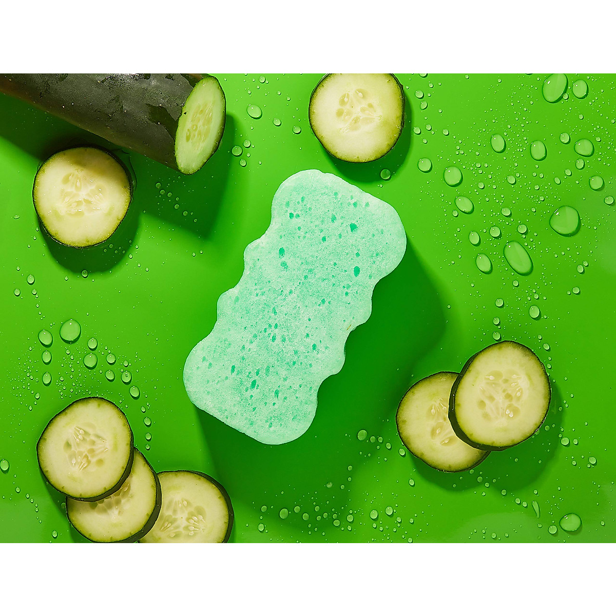 Spongeables Body Wash in a 20+ Wash Sponge, Cool Cucumber, 1 Count