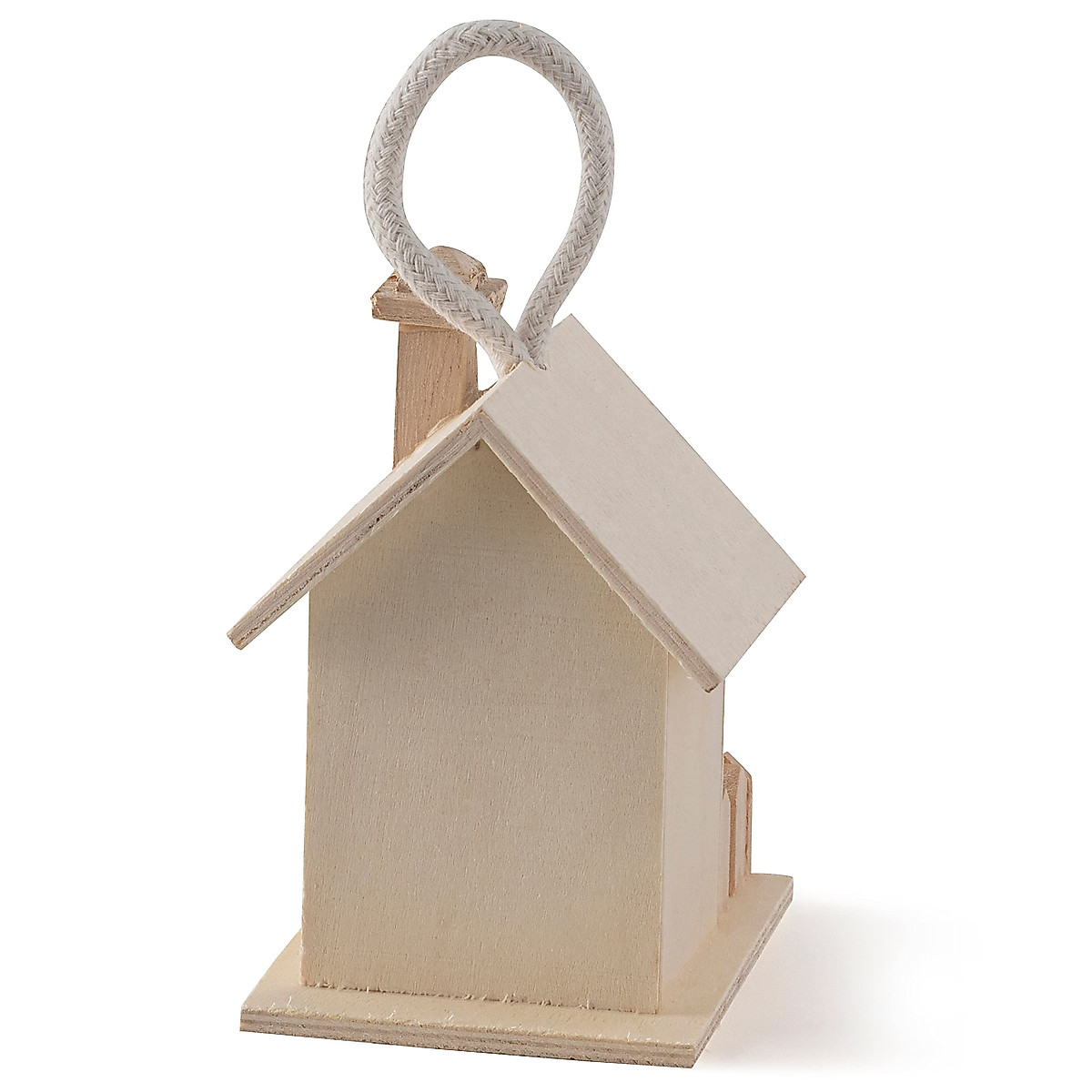 4.7" Heart & Fence Birdhouse by Make Market - Unfinished Hanging Birdhouse Made of 100% Wood, Outdoor Nesting Boxes - Bulk 12 Pack