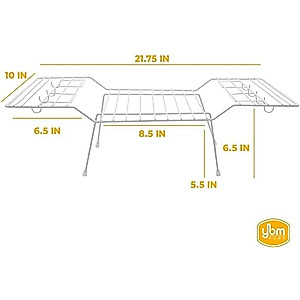 Ybm Home Wire Kitchen Counter and Cabinet Helper Shelf, Shelf Storage Organizer White 2214 (1)