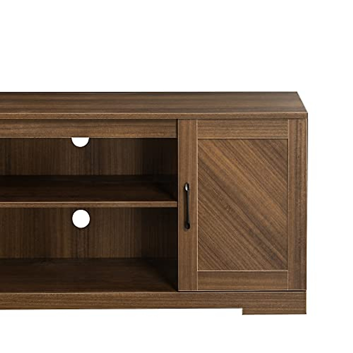 ZINUS Bennett TV Stand for TVs up to 65”, Farmhouse Style Entertainment Center, TV Stand with Storage, Living Room or Bedroom Furniture, Brown