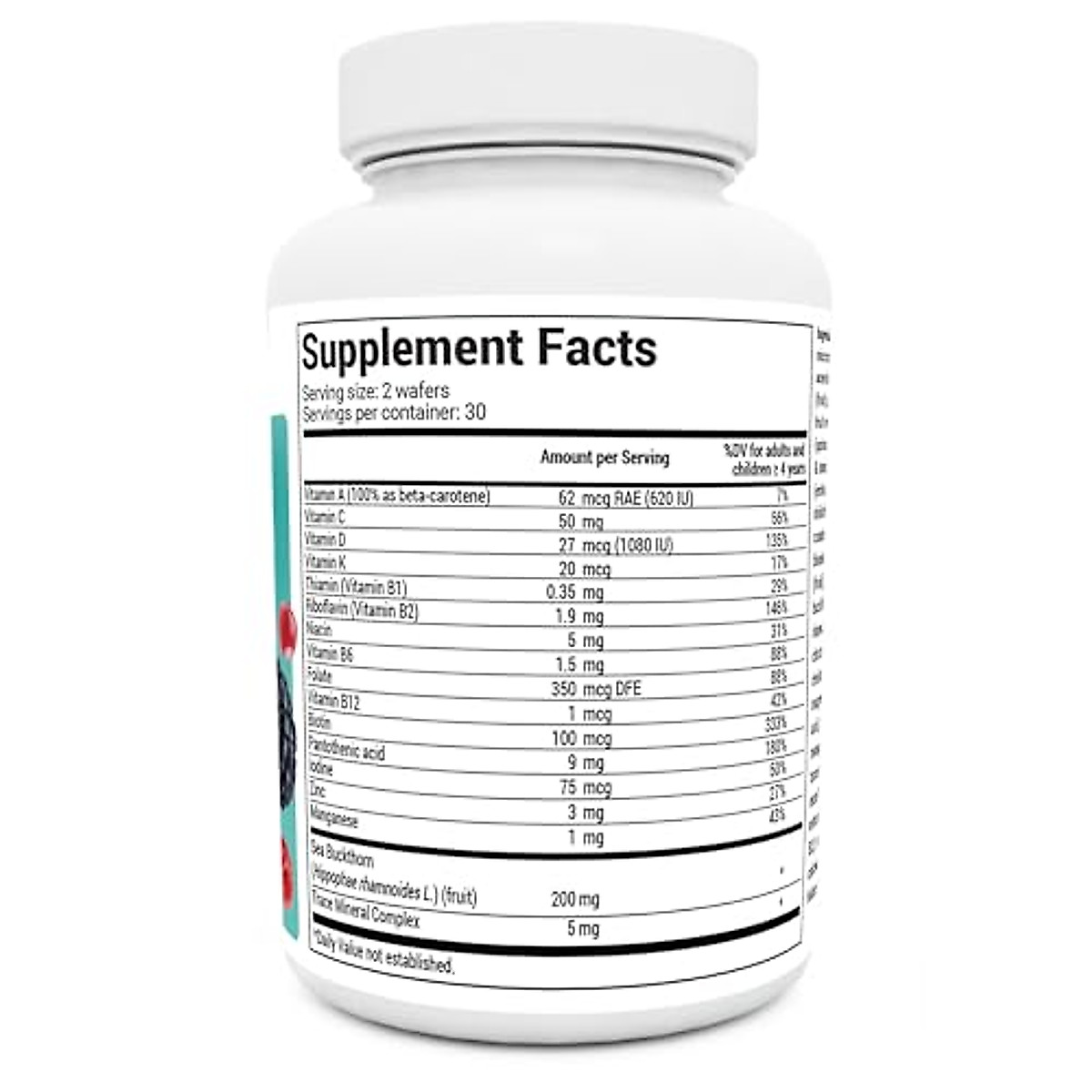 Dr. Berg Kids Chewable Multivitamins (NOT Sweetened w/Sugar) - Daily Multivitamin for Kids That includes 20 Vital Nutrients & A Trace Mineral Complex - Mixed Berry Chewable Vitamins for Kids