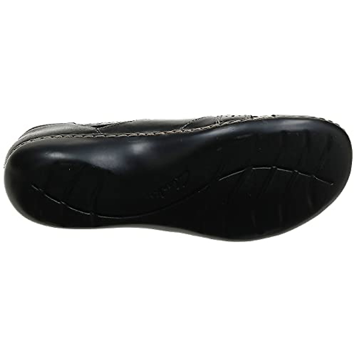 Clarks womens Ashland Spin Q Slip On Loafer, Black, 8 Wide US