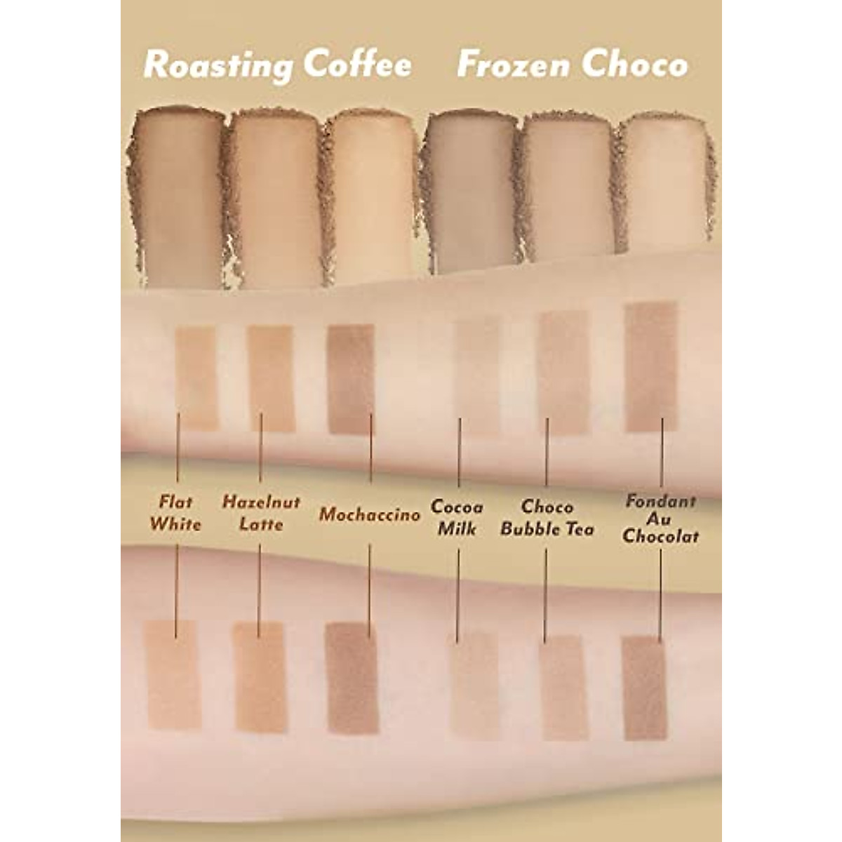 I'm Meme Palette - Afternoon Tea Contour | Mother's Day, Gifts. Buildable Coverage, 3 Shades, Light to Medium, Frozen Choco, 0.4 Oz