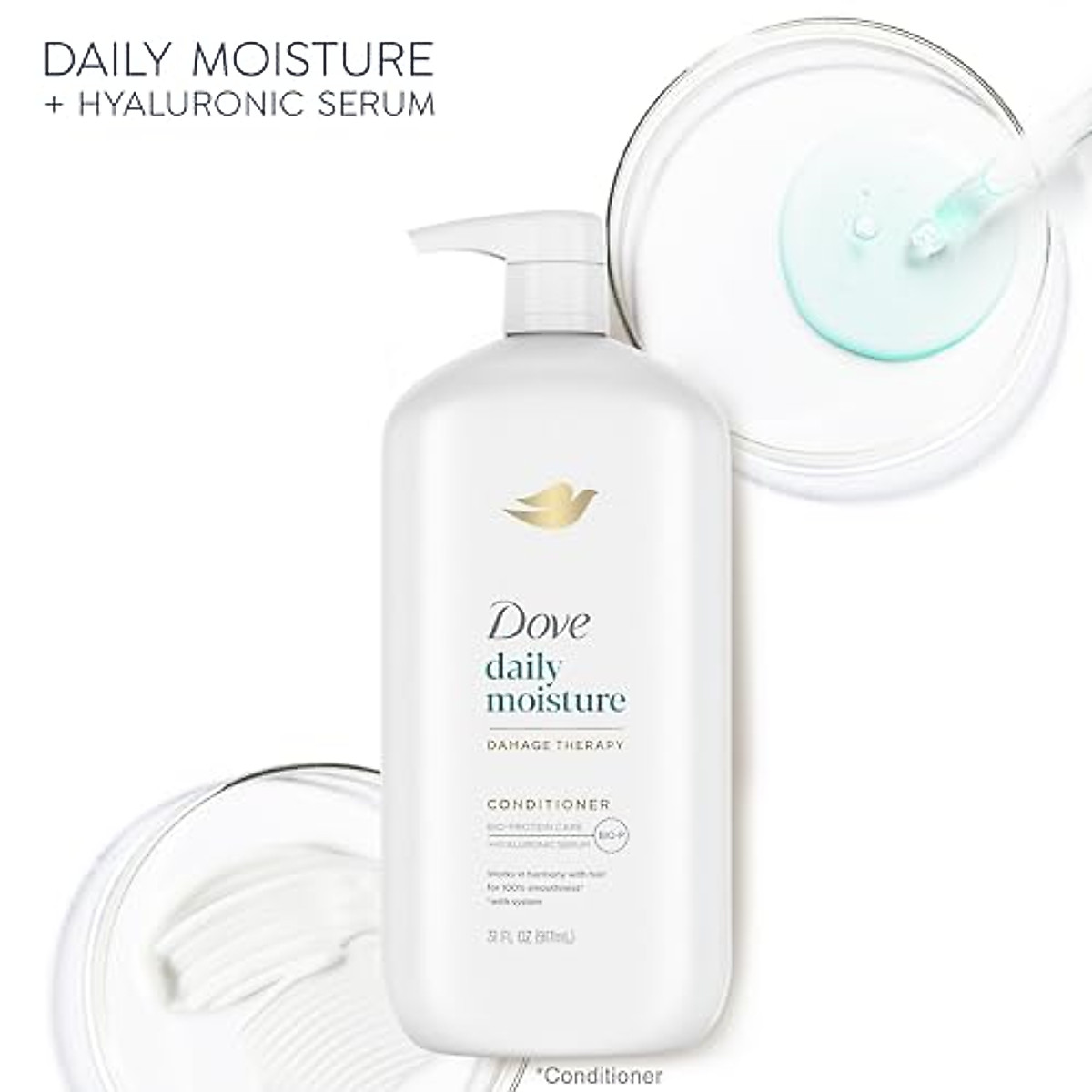 Dove Ultra Care Conditioner Daily Moisture Pack of 4 For Dry Hair Conditioner with Bio-Restore Complex 31 oz