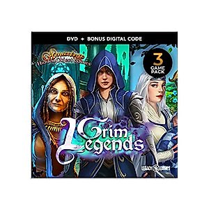 Legacy Games Amazing Hidden Object Games for PC: Grim Legends (3 Game Pack) - PC DVD with Digital Download Codes