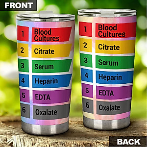 MEDROC Phlebotomy Gifts For Women - Phlebotomist Tumbler Stainless Steel 20oz, Phlebotomists Week Gifts Coworker Staffs, Funny Phlebotomy Accessories Essentials For Work (PHL01)