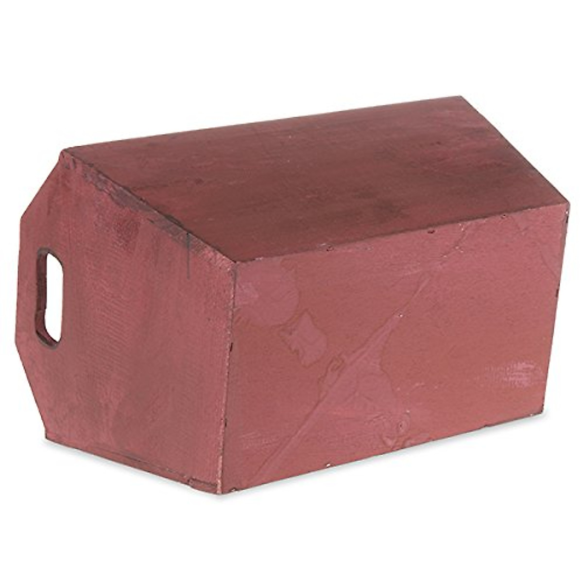 The Lucky Clover Trading Rectangular Wooden Planter Chalkboard-11in Basket, Red