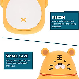 Veemoon Stainless Steel Travel Mug Cartoon Water Bottle Vacuum Insulated Water Mug Thermal Tumbler Travel Cup 2022 Year Gift for Girl Boy 248ml Yellow Insulated Water Bottles