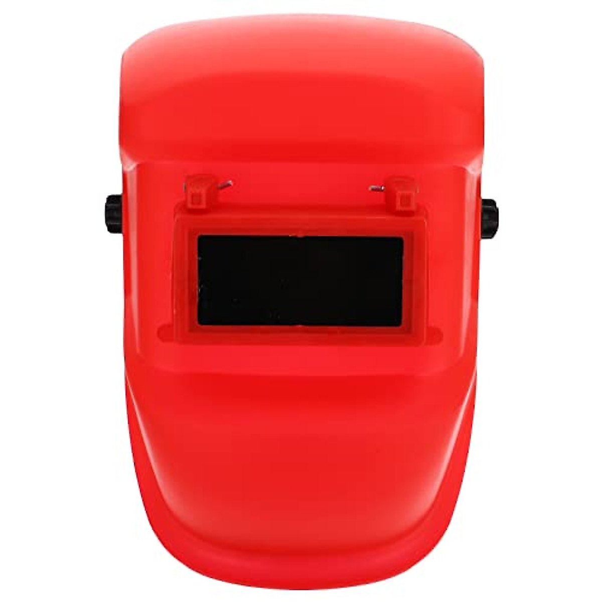 CUBTOL Face Mask Welding Argon Grinding Welder Heat Flip-up Guard Hat Weld Working Arc Clamshell Insulation Red with for Accessory All Face Helmet Practical Hood Adjustable Welding Helmet