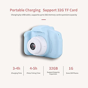 Kids Video Camera Toy, 2.0inch IPS Color Screen Digital Video Cameras for Toddler Support 32GB SD Card, Christmas Birthday Children's Day Gift for Boys and Girls Kids Toys Camera