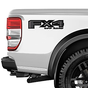 FX4 Off Road Decal USA Black Flag Replacement Sticker F 150 Bedside Emblem for 4x4 Truck Super Duty (FX4 Off Road Decal Black Replacement Sticker)