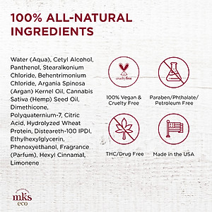 MKS eco Hydrate Conditioner for Fine Hair, Light Breeze - 25 fl oz - Locks in Moisture & Improves Shine - Moroccan Argan Oil, Hemp Seed Oil - Vegan, Cruelty Free