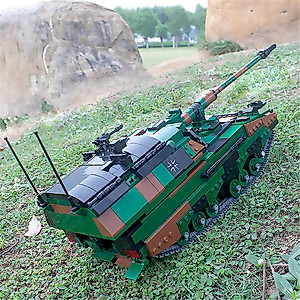 MEOA Germany Military Building Sets 1345pcs Panzerhaubitze 2000 Self-Propelled Cannon Building Blocks Bricks Stem Toys for Boys