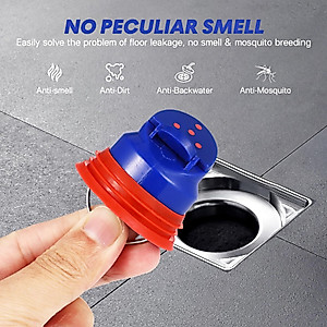 OSALADI 4PCS Drain Backflow Preventer Shower Floor Drain Backflow Preventer One Way Drain Valve Sewer Core for Floor Water Drainage