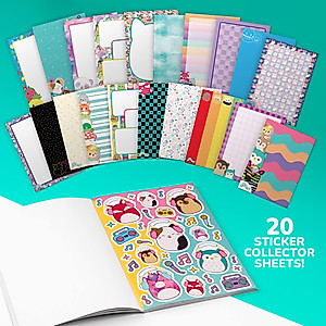Fashion Angels Squishmallows Sticker Book - Includes 2000+ Squishmallows Stickers & 10 Sticker Collector Pages - Join The Squish Squad - Accessorize Notebooks, Journals - Ages 6 & Up, Multicolor