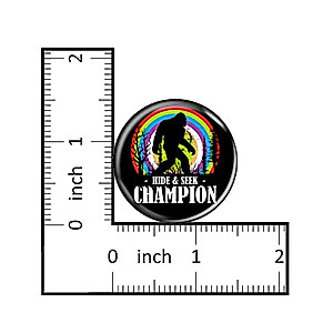 Enthoozies Bigfoot Legendary Creature Sasquatch Fridge Magnets 1.5 Inch Diameter Refrigerator Magnet - 4 Pack