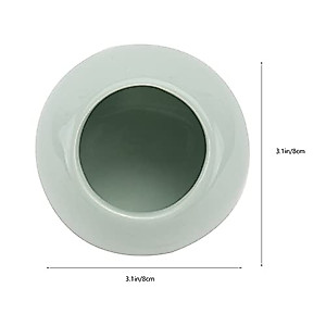 POPETPOP Small Animal Pet House Ceramic Nest Cool Bed Hamster Hideout House Hut Cave for Chinchillas Hamster Gerbils Hedgehog Green