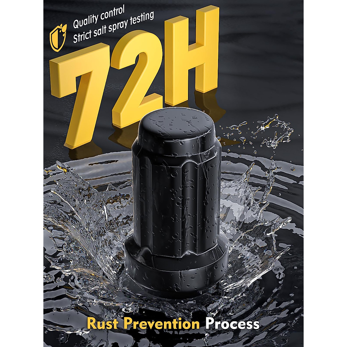 MIKKUPPA M12x1.25 Lug Nuts - Replacement for 1993-2022 Nissan Altima, 1988-2022 Nissan Maxima, 1997-2023 Subaru Forester Aftermarket Wheel 20pcs Black Closed End Lug Nuts