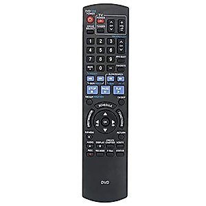 N2QAYB000197 Replaced DVD Recorder Remote Compatible with Panasonic DVD VCR VHS DMR-EZ37VK DMR-EZ37K DMR-EZ47V DMR-EZ47VK DMR-EZ47VP DMR-EZ48K DMR-EZ48V DMR-EZ48VK DMR-EZ475V DMR-EZ475VK DMR-EZ48