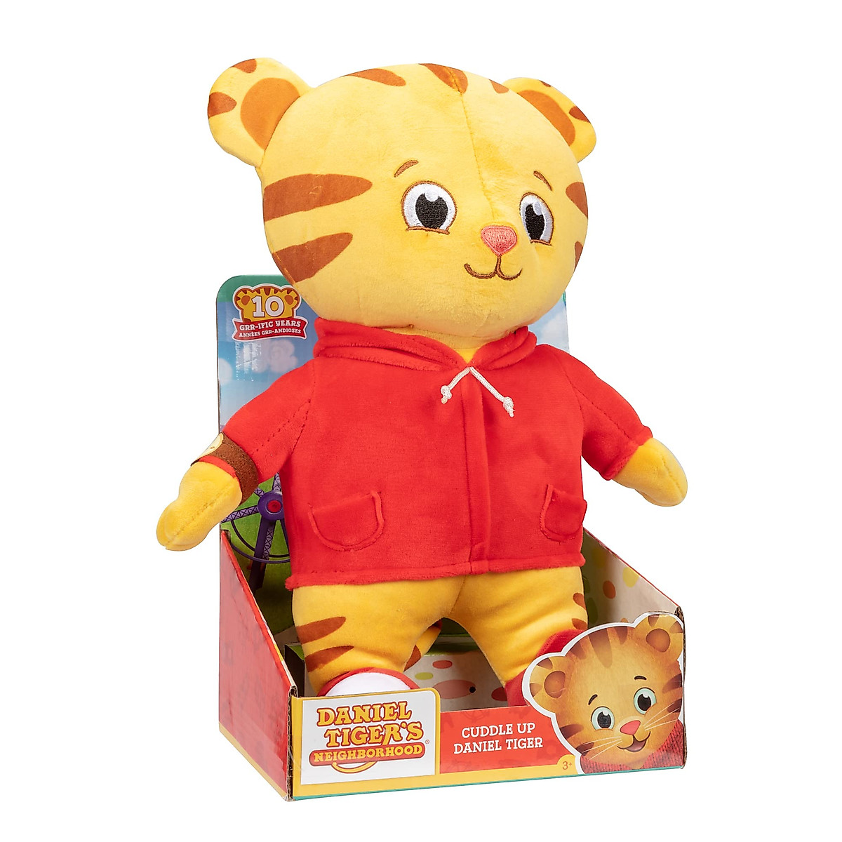 Daniel Tiger's Neighborhood Cuddle Up Daniel Tiger 10th Anniversary Plush Toy- 12 Inches Tall!