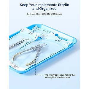 JMU Self Sealing Sterilization Pouches 3.5" x 10" (3.5x9) Autoclave Sterilizer Bags, 200/Box