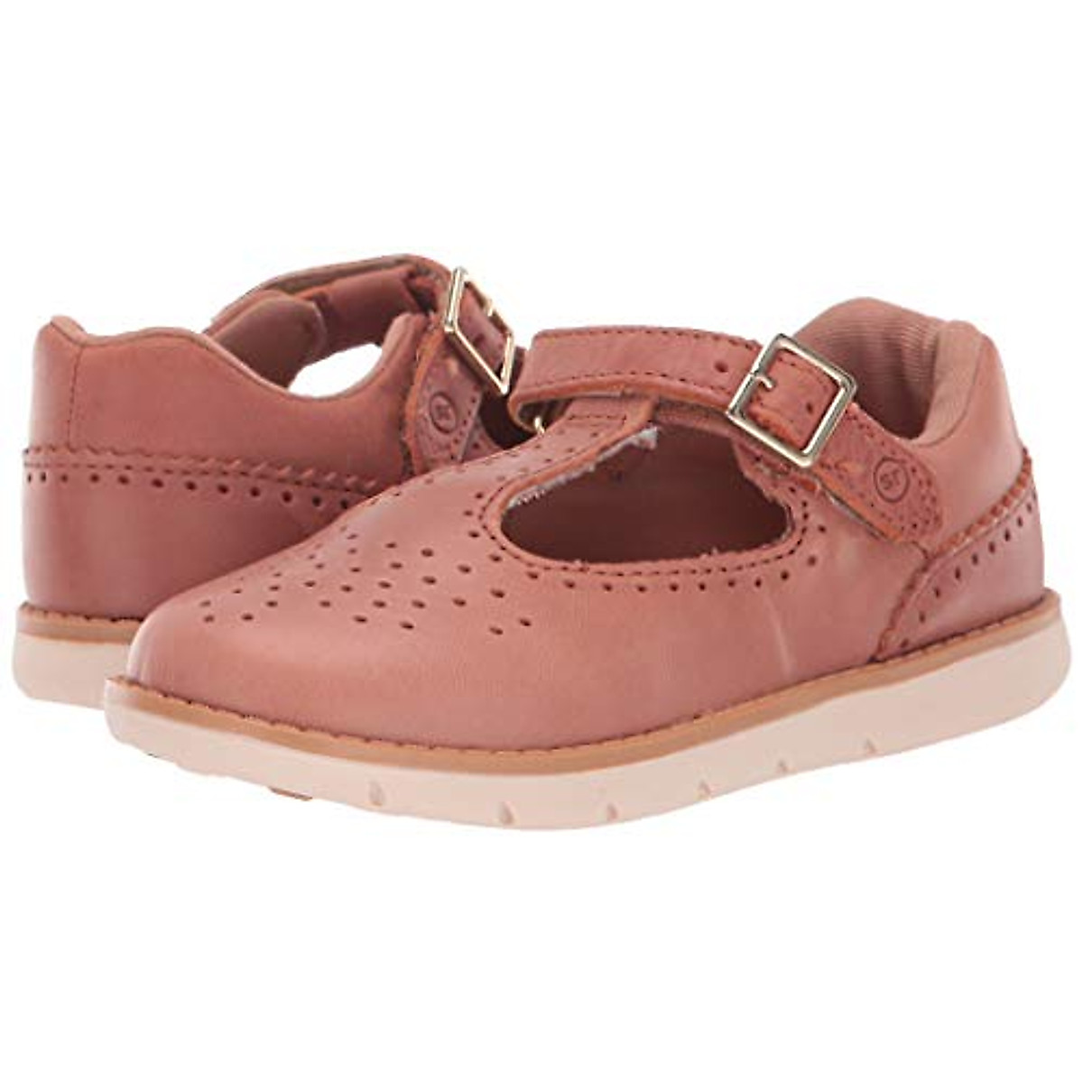 Stride Rite Girls SRT Nell Mary Jane Flat, Sierra, 7 Toddler