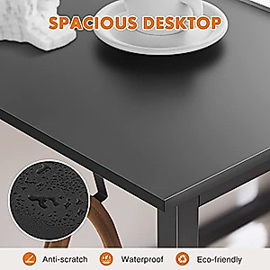 Small Computer Desk Small Office Desk 31 Inch Writing Desk Home Office Desks Small Space Desk Study Table Modern Simple Style Work Table with Storage Bag and Iron Hook, Wooden Desk for Home, Bedroom