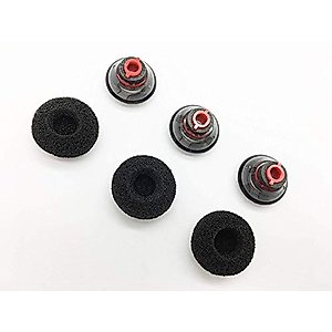 AvimaBasics Voyager 5200 Ear Tips - 3 Pcs Premium Replacement Earbuds Eartips Eargels & Foams Set for Plantronics Voyager 5200 5220 Wireless Bluetooth Headsets (Large Size)