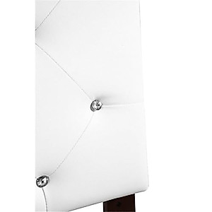 Glory Furniture Super Nova Faux Leather Upholstered Twin Headboard in White