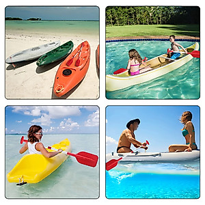 WTMORE Telescoping Boat Paddle Collapsible Oar for Boat 21'' - 42'', Collapsible Paddle for Boat Kayaking Rafting Jet Ski Canoe Outdoor Kayak Water Sports and Safety Boat Accessories 2 Pack, Red