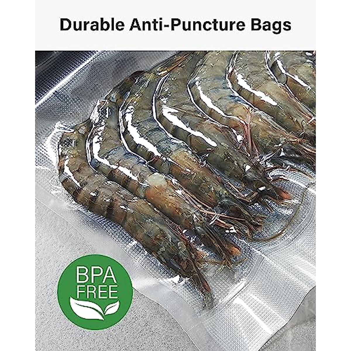 Kootek Vacuum Sealer Bags, 3 Rolls 8"x20' and 3 Rolls 11"x20' (6 Pack, Total 120 feet), Commercial Grade, BPA Free Food Vac Bags Rolls for Storage, Meal Prep or Sous Vide