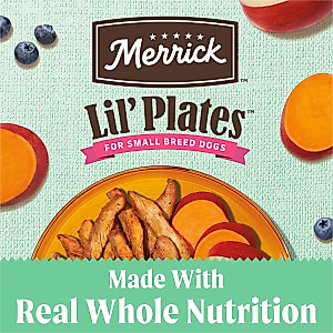 Merrick Lil’ Plates Premium Grain Free Senior Dry Dog Food For Small Dogs, Real Chicken, Sweet Potato Kibble - 12.0 lb. Bag