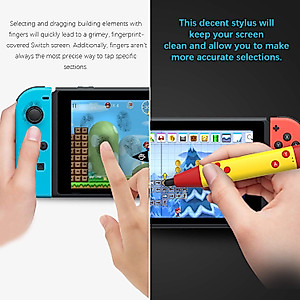DarkWalker Stylus Touch Pen Wireless Bluetooth Game Controller, Stylus for Nintendo Switch Super Mario Maker 2