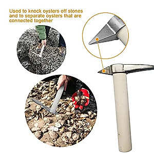 Fstcrt Oyster Knife Shucker, Oyster knife, Multipurpose picking oysters and Oyster shucker set, Oyster opener, Stainless steel oysters, shells and other seafood picking and shelling tools