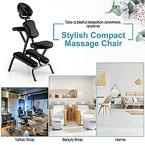 Giantex Portable Light Weight Massage Chair Travel Massage Tattoo Spa Chair w/Carrying Bag