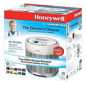 Honeywell 50250-S True HEPA Air Purifier, 390 sq. ft, White