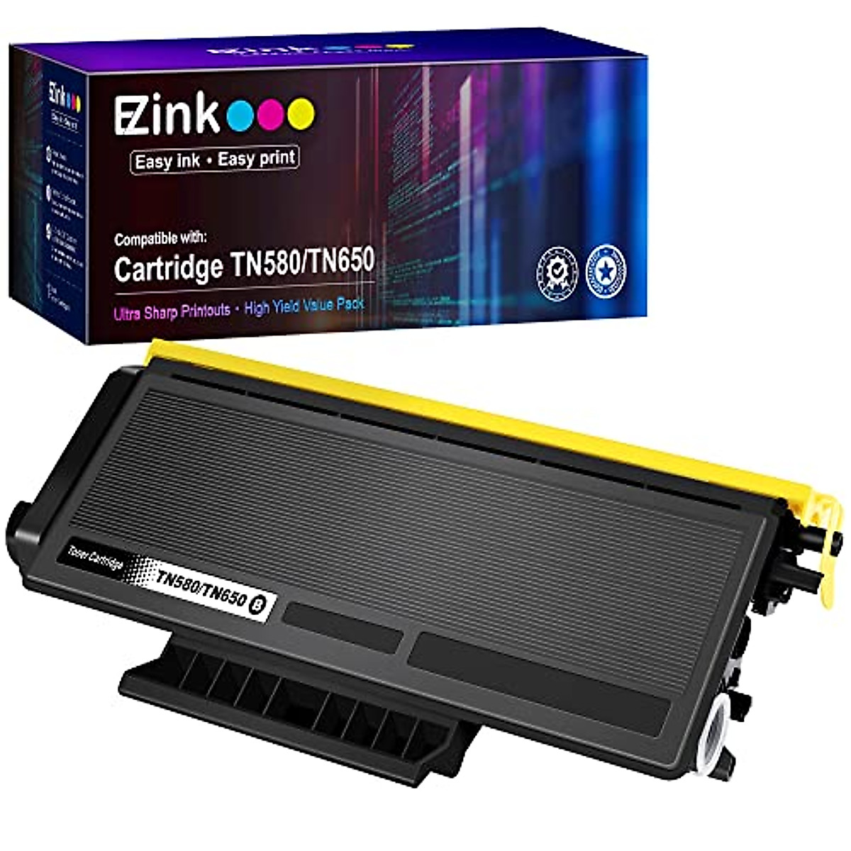 E-Z Ink (TM Compatible Toner Cartridge Replacement for Brother TN580 TN650 TN550 TN620 High Yield Compatible with HL-5370DW HL-5340D DCP-8060 DCP-8065DN HL-5240 HL-5250DN MFC-8660DN (1 Black)