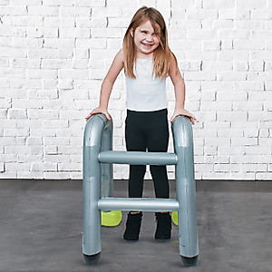 Skeleteen Old Man Inflatable Walker - Funny Gag Prop 100 Days of School Granny Inflatable Walkers Gift Joke Props for Adults and Kids