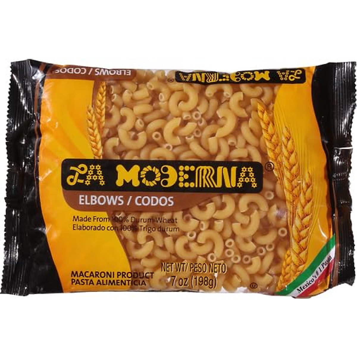 La Moderna Elbow Pasta, Noodles, Durum Wheat, Protein, Fiber, Vitamins, 7 Oz